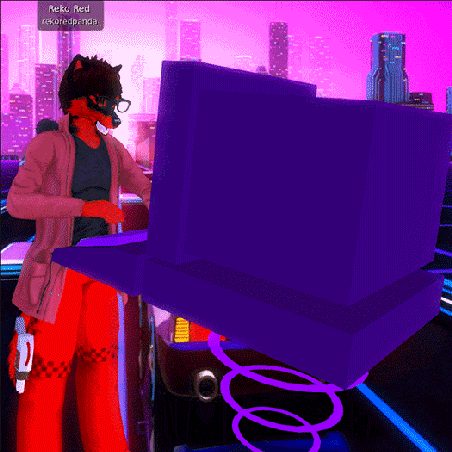 Second Life Marketplace - Purple CRT PC Typer