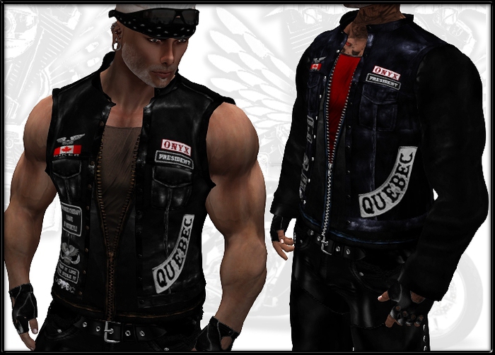 Second Life Marketplace - Jake Patchable Side Rocker Vest - Multi Options