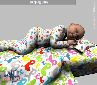 Second Life Marketplace - Characters Baby Sleep 3 impact Copy Modify