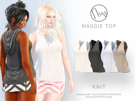 Second Life Marketplace - neve top - maggie knit