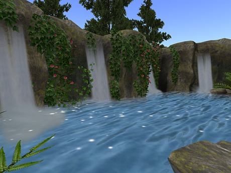 Second Life Marketplace - MESH WATERFALL LANDSCAPE. LOW PRIM. 49 ...