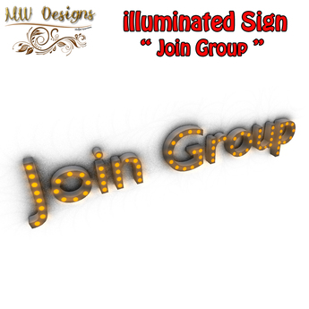 Second Life Marketplace - MW Designs - Object (illuminated Sign - Join ...
