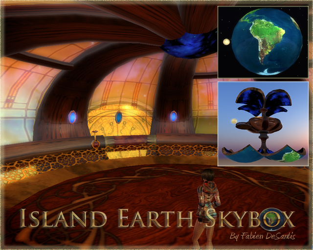 Second Life Marketplace - Island Earth Skybox * Animated Globe