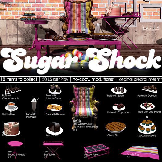 Second Life Marketplace - 22769 - Candy Rug - COMMON Sugar Shock