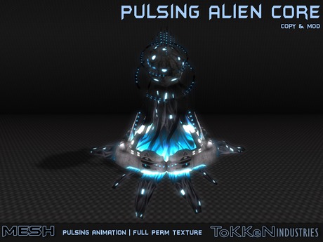 Second Life Marketplace - **ToKKen Industries** Pulsing Alien Core - Mesh