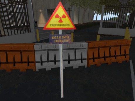 Second Life Marketplace - Russian Radioactive Sign