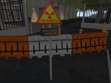 Second Life Marketplace - Russian Radioactive Sign