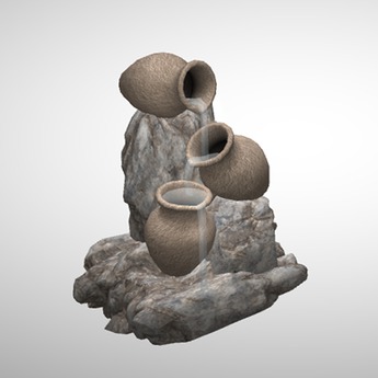 Second Life Marketplace - Bad Katz Rocks Fountain 1 Water Jug