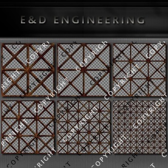 Second Life Marketplace - [ISS001] 6 Rusted and Aged Steel Support and ...