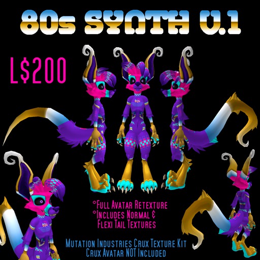 Second Life Marketplace - Crux: 80s Synth V.1