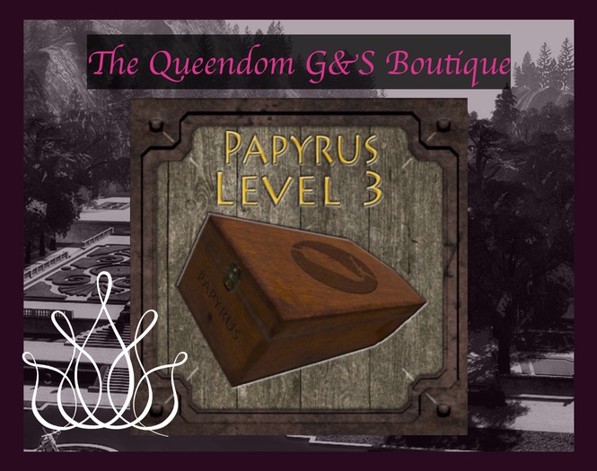 Second Life Marketplace - [G&S] Papyrus box LVL:3 (Box of 5 units)