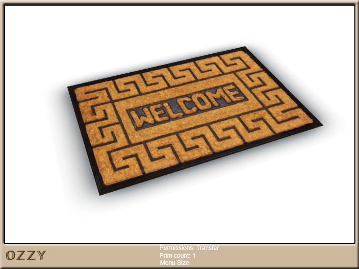 Second Life Marketplace - *$OZZY$*Welcome Rug - Modern