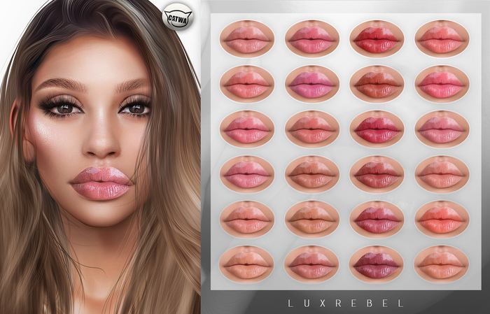 Second Life Marketplace - LUXREBEL - Gia Lipstick (Catwa) DEMO
