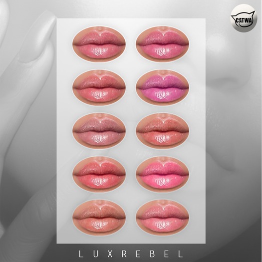 Second Life Marketplace - LUXREBEL - Henna Lipstick (Catwa) DEMO