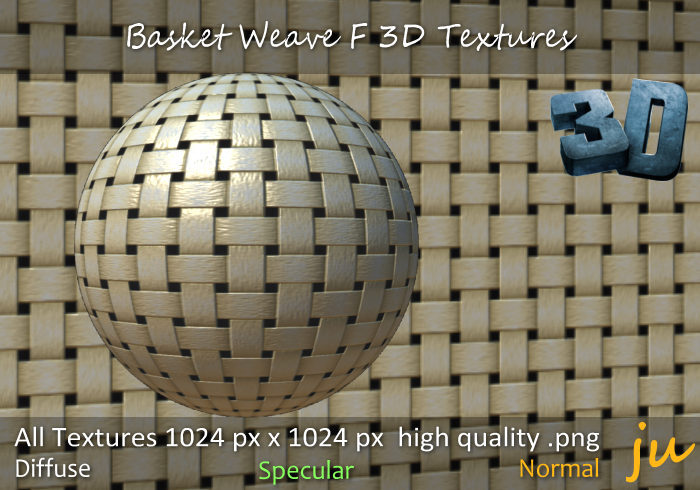 Second Life Marketplace - JU Basket Weave F 3D Textures Full Perm