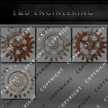 Second Life Marketplace - [IG001] 10 Heavy Duty Gears Textures with ...