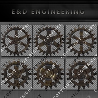 Second Life Marketplace - [IG007] 10 Heavy Duty Gears Textures with ...