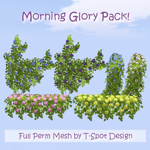 Second Life Marketplace - T-Spot Mesh - Morning Glory Pack - Full perm ...