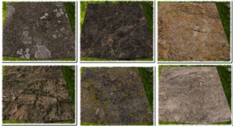 Second Life Marketplace - TC - Stone Tile Pathway with Wild Flowers