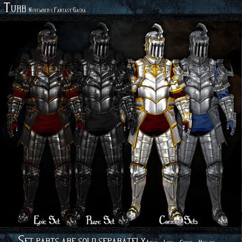Second Life Marketplace - TURB - Havok Armor Silver Arms [Male] BOXED