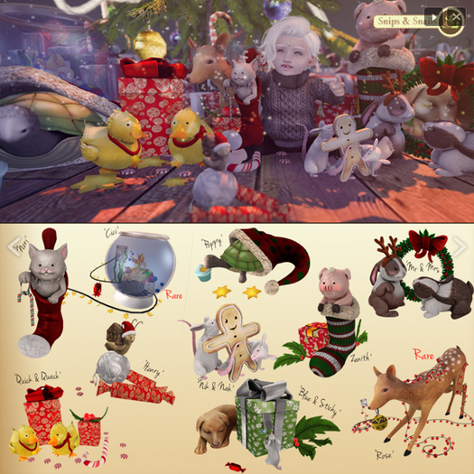 Second Life Marketplace - .S&S. Holiday Pals - 'Quick & Quack' The Ducklings