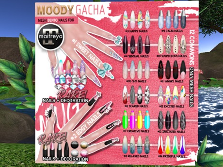 Second Life Marketplace - Mug - Moody Gacha - #12 Excited Nails
