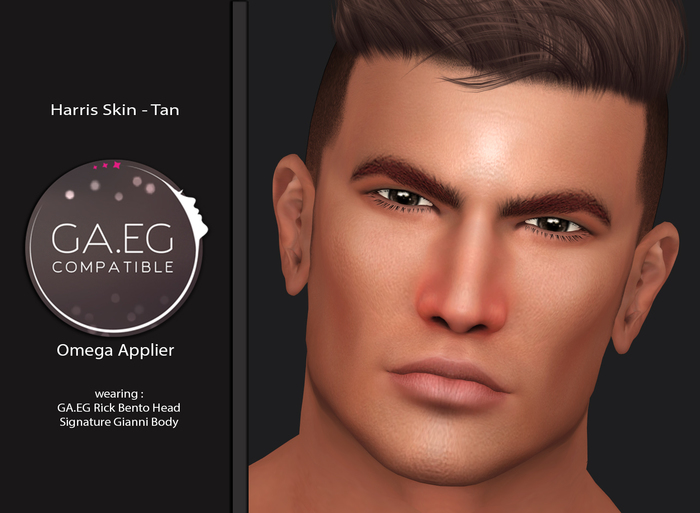Second Life Marketplace - [X-Star] Harris Skin Tan - GA.EG & Body Applier