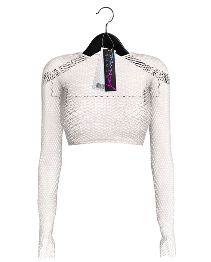 Second Life Marketplace - Jeune by Rowne.Jiali Net Top - White