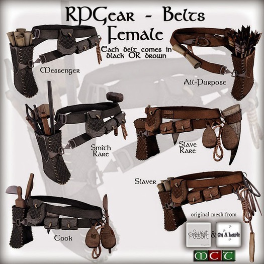 Second Life Marketplace - *OAL*/*SP* RPGear - Cook Belt F Blk