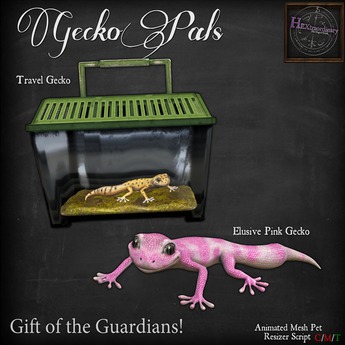 Second Life Marketplace - *HEXtraordinary* Elusive Pink Gecko - Gift of ...