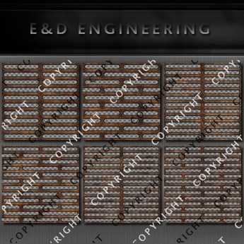 Second Life Marketplace - [IMG008] 14 Rusted Perforated Metal Floor ...
