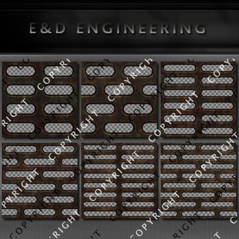 Second Life Marketplace - [IMG010] 14 Corroded Perforated Metal Factory ...