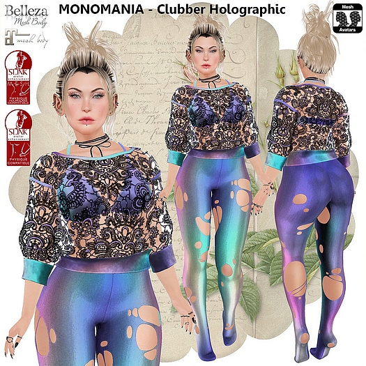 Second Life Marketplace - MONOMANIA - Clubber Holographic