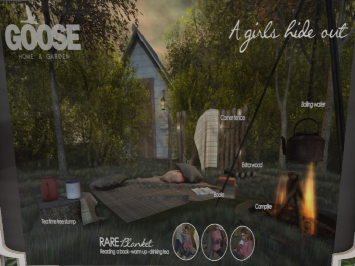 Second Life Marketplace - GOOSE - A girls hide out - extra wood