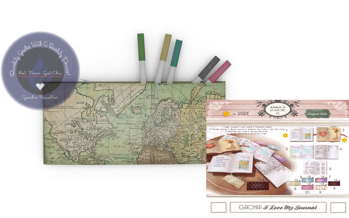 Second Life Marketplace - i { DH } Gacha! Old Map Pen Case