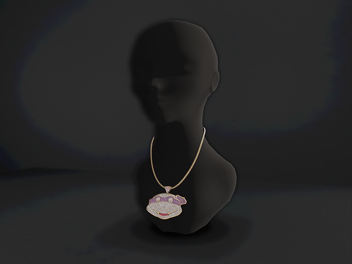 Second Life Marketplace - REXXICO - Gold "TMNT" Necklace (FATPACK)