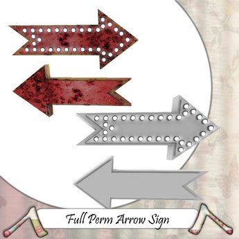 Second Life Marketplace - ^Upcycled^ Full perm Mesh Arrow Sign