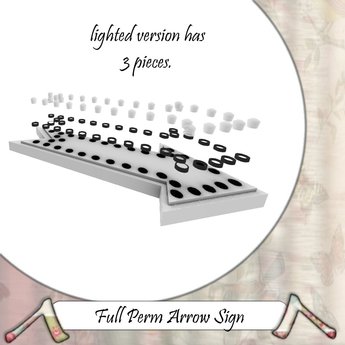 Second Life Marketplace - ^Upcycled^ Full perm Mesh Arrow Sign
