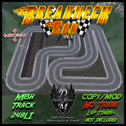 Second Life Marketplace - (DM) Breakneck Run Race Track