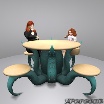 Second Life Marketplace - % Octopus Table Seating - Toddler & Regular ...