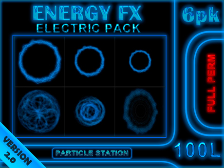 Second Life Marketplace - Particle FX Effect 6 Pack - Electric Pack by ...