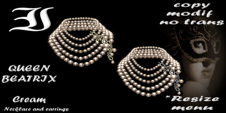 Second Life Marketplace - QUEEN BEATRIX set cream