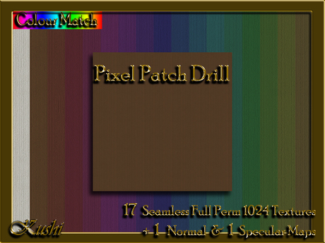 Second Life Marketplace - Pixel Patch Canvas Drill Solids Seamless Textures