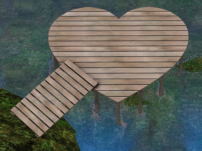 Second Life Marketplace - FRABJOUS Heart Deck NEW - 100% original mesh