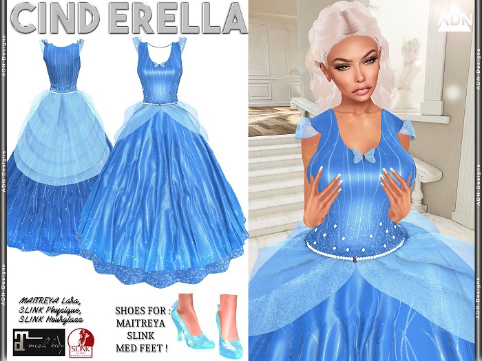 Second Life Marketplace - [AdN] CIND ERELLA (Maitreya Slink Physique ...