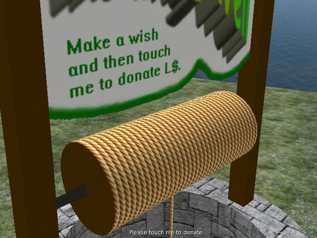 Second Life Marketplace - Scripted wishing well donation tip box