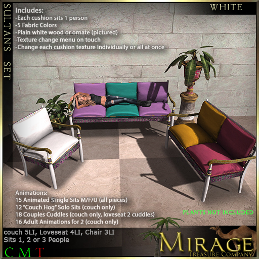 Second Life Marketplace - =Mirage= Sultans Set - White