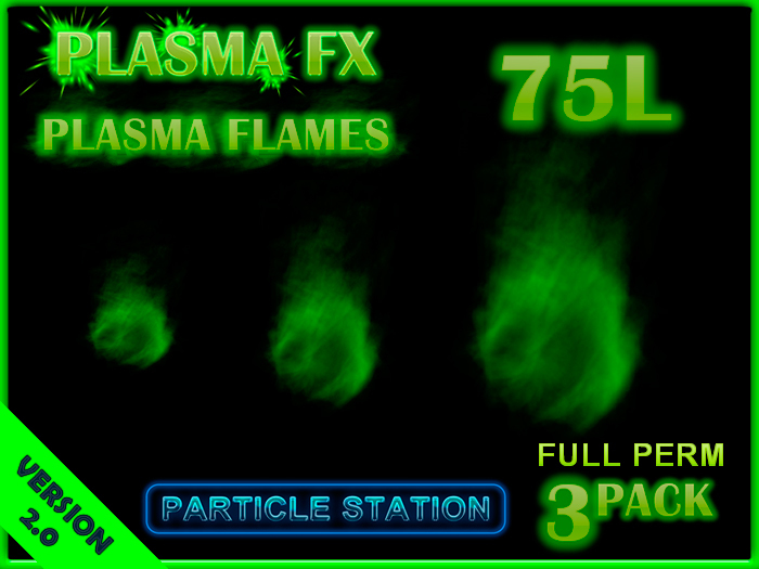 Second Life Marketplace - Particle FX Effect 3 Pack - Plasma Flames by ...
