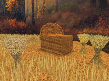Second Life Marketplace - Harvest Collection ~ Wheat Straw & Hay Set ...