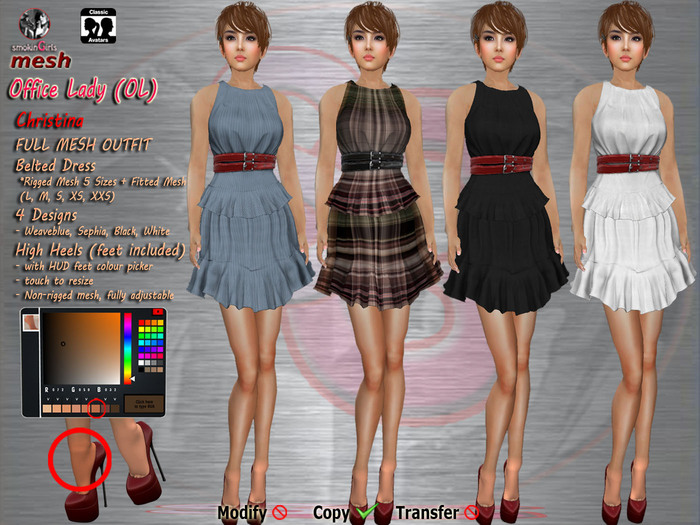 Second Life Marketplace - Office Lady (OL) Christina 4 Designs ...